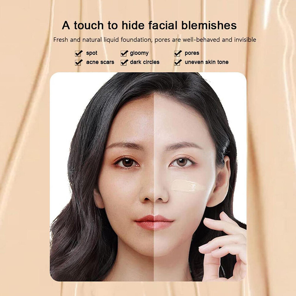 Liquid Foundation 30G Full Coverage Oil Control Makeup Base Cream ...