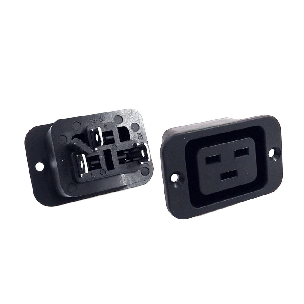 2pcs AC Power Socket, IEC 320 C19 C20 Panel Mount Plug Connector, 16A ...