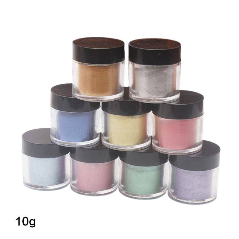 9 chiếc / bộ Pearlescent Mica Pigment Pearl Powder UV Nhựa Crystal ...