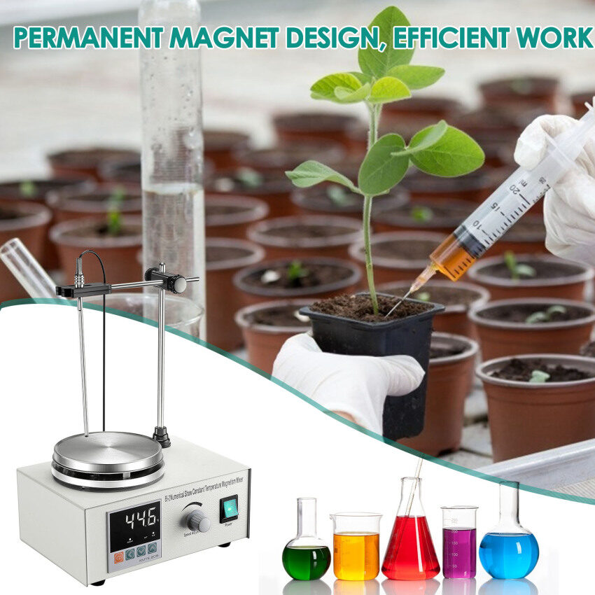 【High Quality+ In Stock】Magnetic Stirrer Digital Temperature Display ...