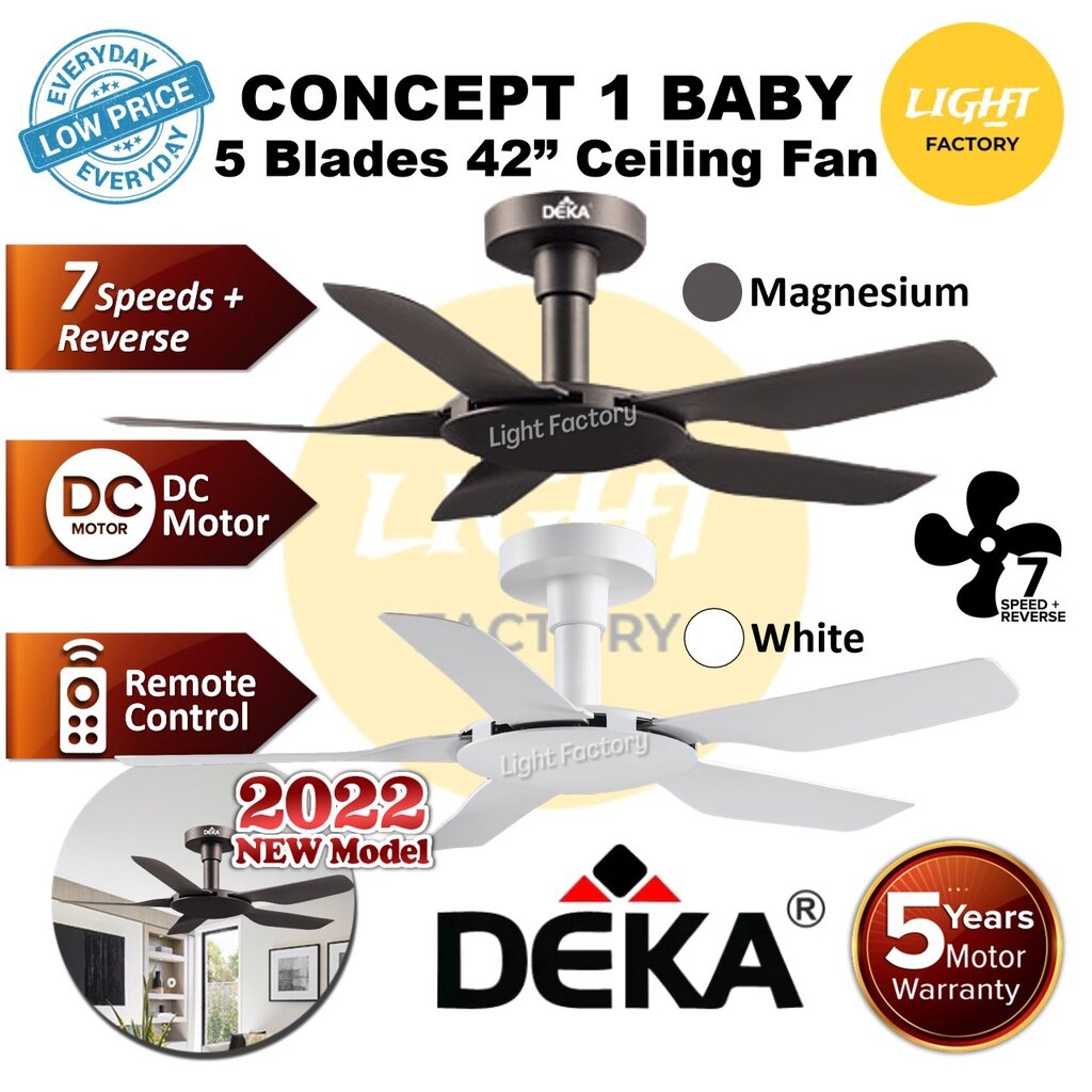 🔥NEW🔥 DEKA CONCEPT Fan 5 Blades DC Baby Fan | DEKA Concept MINI LED 3 ...