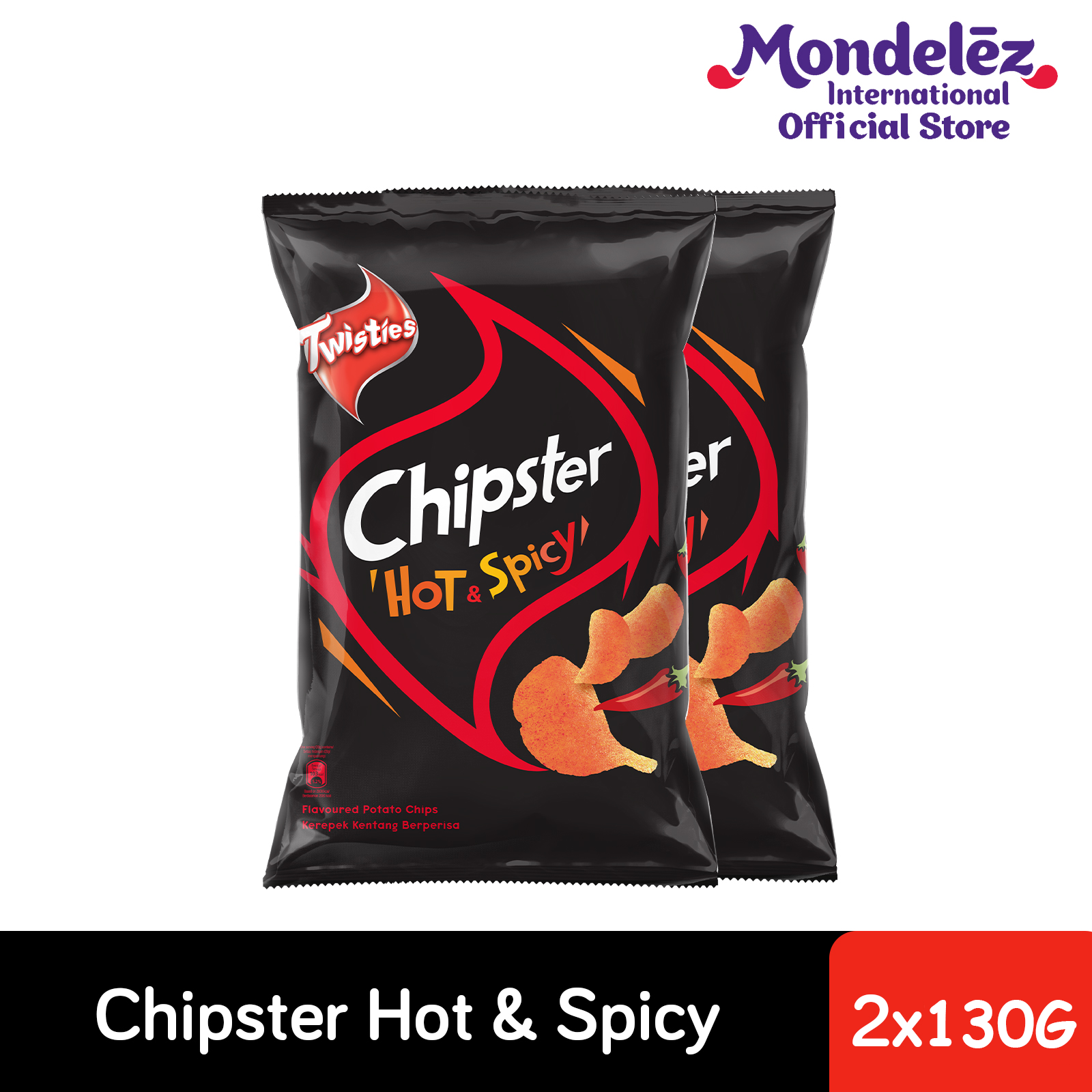 [Bundle of 2] Twisties Chipster Potato Chips Big Pack [Sour Cream ...