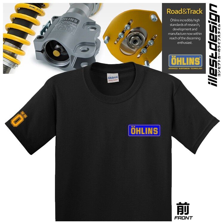 [TK Store]Moto T เสื้อยืด: Ohlins ออกแบบเสื้อยืดแบบเป็นทางการ Ohlins Suspension Design แบบเป็น ...