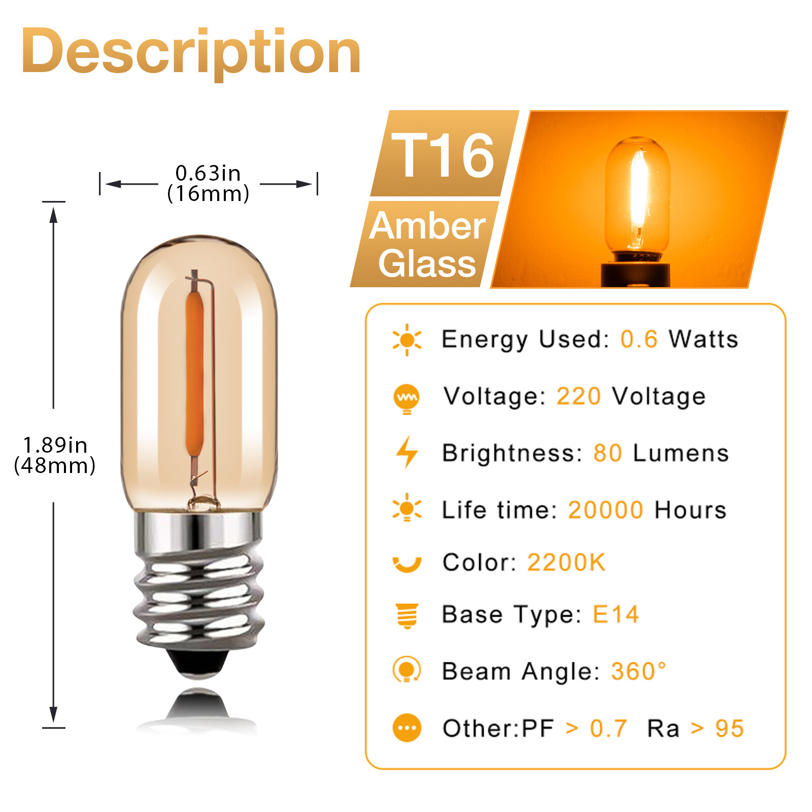 Led Filament Bulb C7 T22 T16 C22T G40 Mini Tubular Night Lamp 1W E12 E14 Base Candel Light Bulb ...