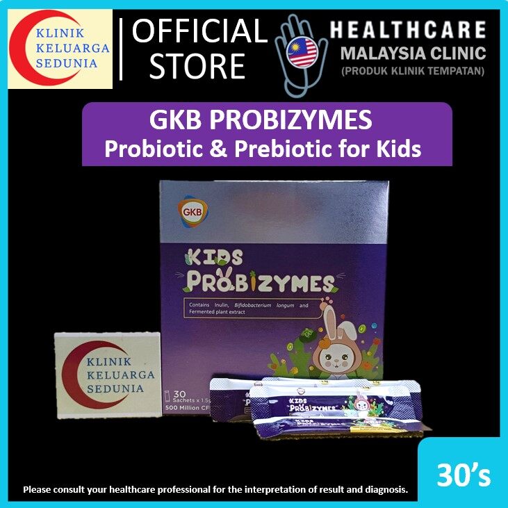 GKB Kids Probizymes (30 Sachets) GKBKZ 儿童益生菌 Kanak-kanak PROBIOTIC ...