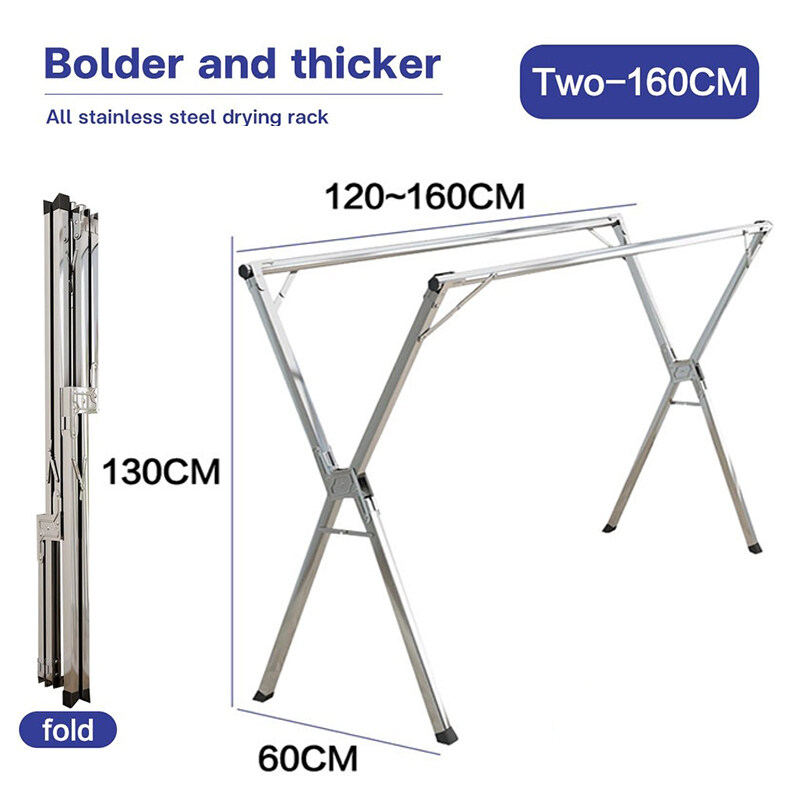 Foldable/Extendable Stainless Steel Cloth Clothes Hanger / Clothing ...