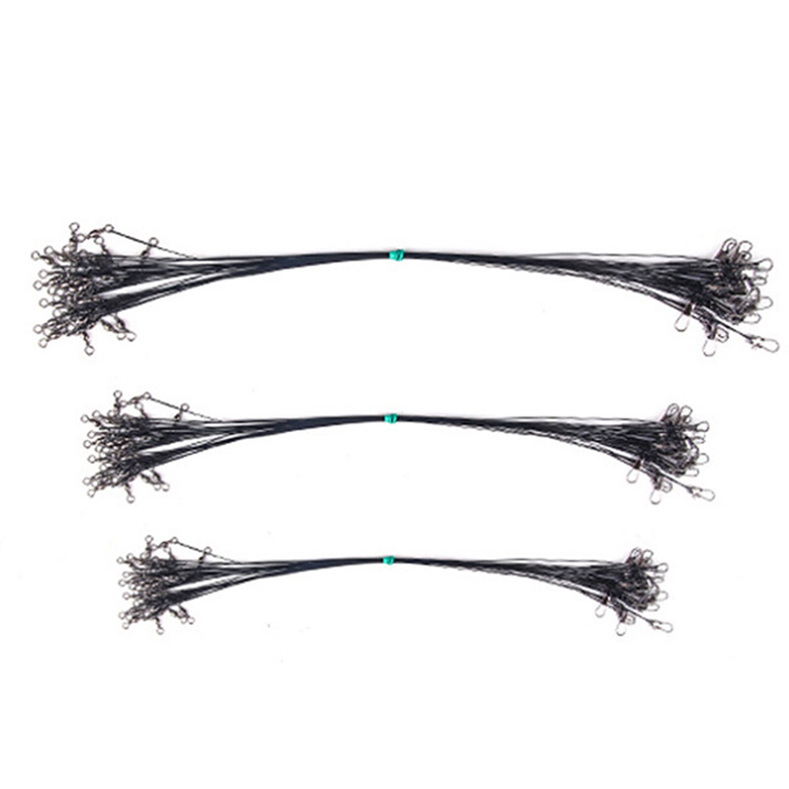 Guyouzi® 60Pcs Fishing Wire Leaders Heavy Duty with Snap Swivel ...