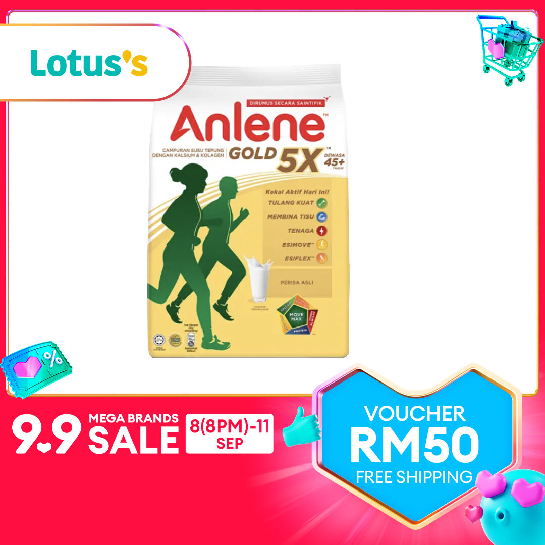Anlene Gold 5X High Calcium High Protein Plain Milk Powder 950g | Lazada