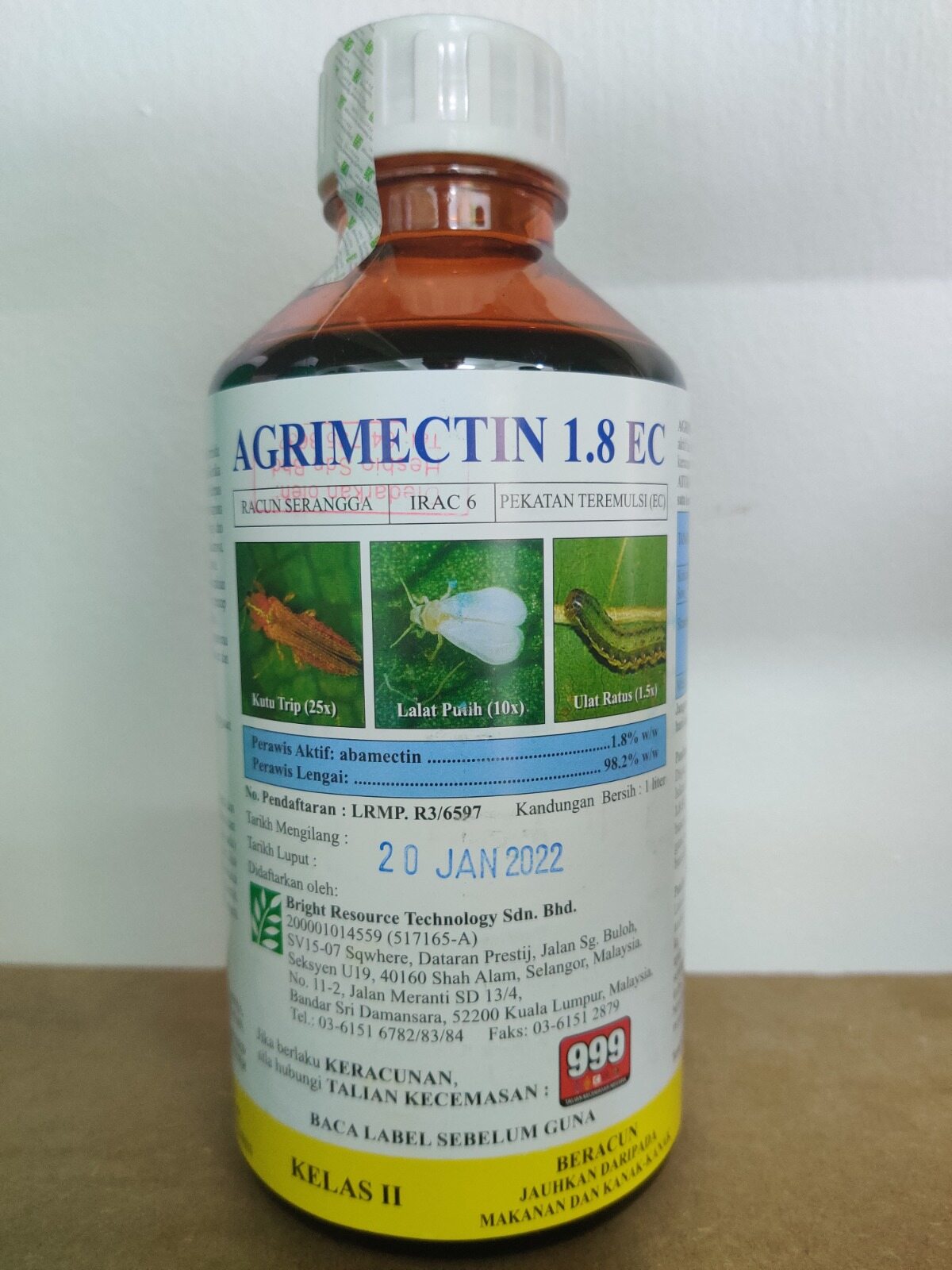 AGRIMECTIN 1.8 EC (RACUN SERANGGA PEROSAK) | Lazada