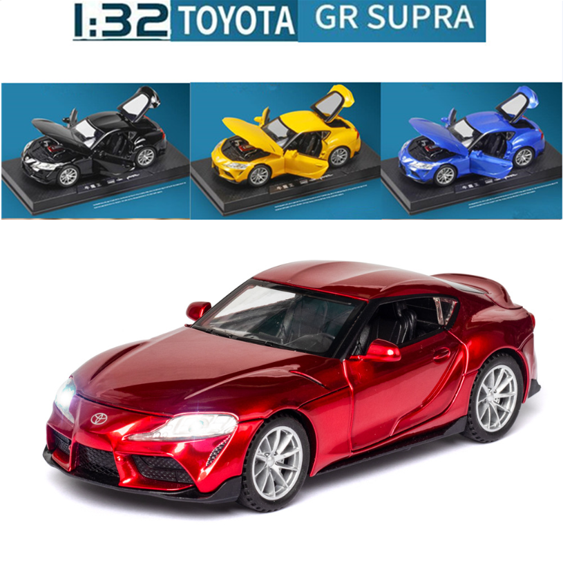 1:32 TOYOTA GR SUPRA Alloy Car Model Sound and Light Pull Back ...