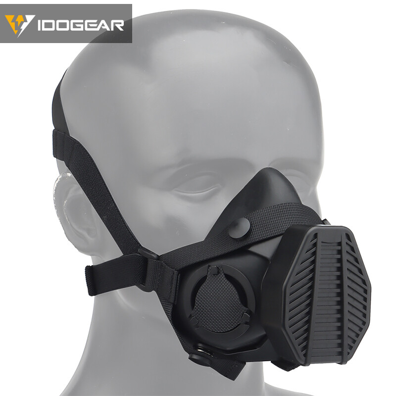 IDOGEAR Tactical Half Face Cover WIth Respirator Military Combat ...