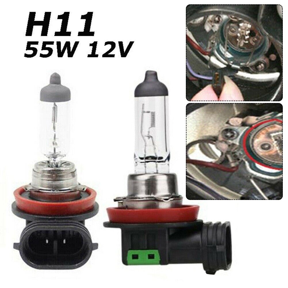 2Pcs H11 Halogen Car Headlight Auto Low-Beam Driving Light Bulbs Fog ...