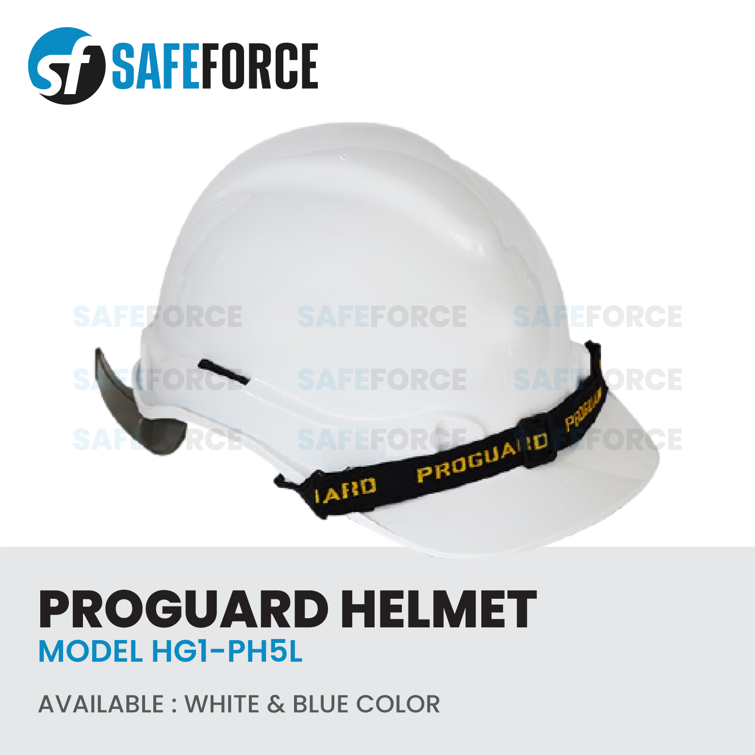 Proguard Safety Helmet HG1-PHSL White/Blue Color - Perlindungan Kepala ...