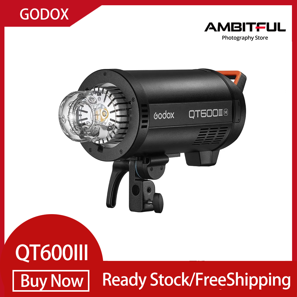 Godox QT600III 600W 1/8000s High Speed Sync Studio Flash Strobe Light ...