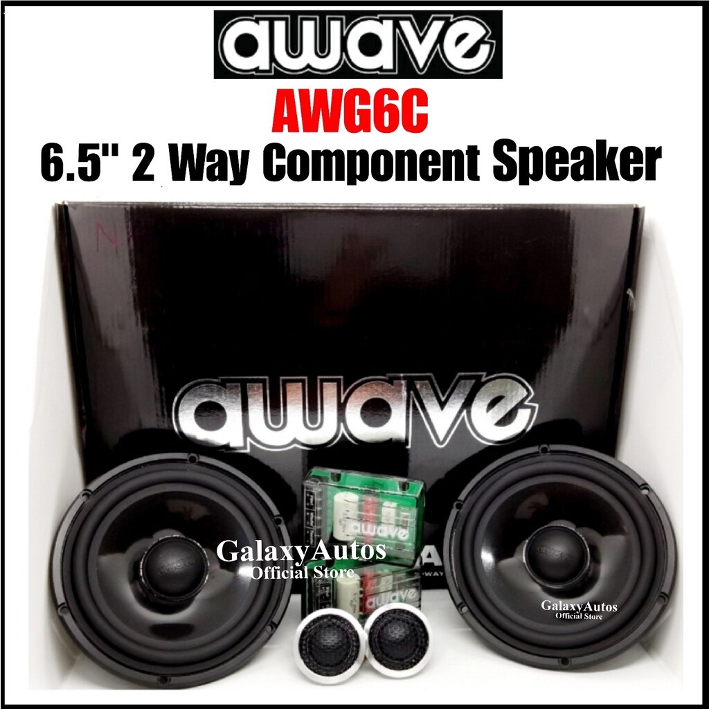 Awave AW30 II AWG6C 3 Way Component Set Speakers Free Speaker Bracket | Lazada