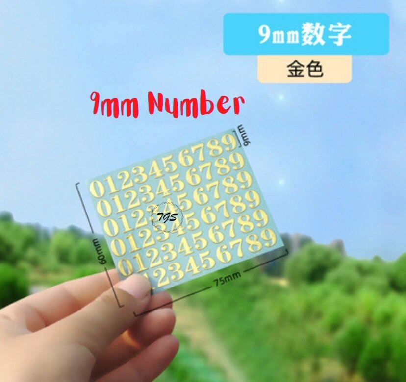 ~TGS~Alphabet Letter stickers number metal stickers combination | Lazada