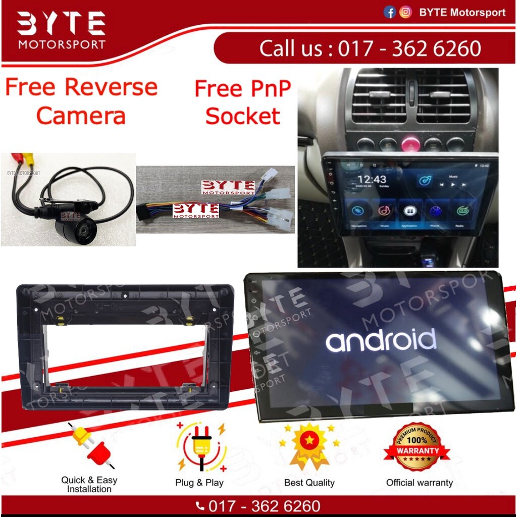 🇲🇾🔌Android Player Proton Waja 💯FOC Reverse Camera💯 🔌 | Lazada