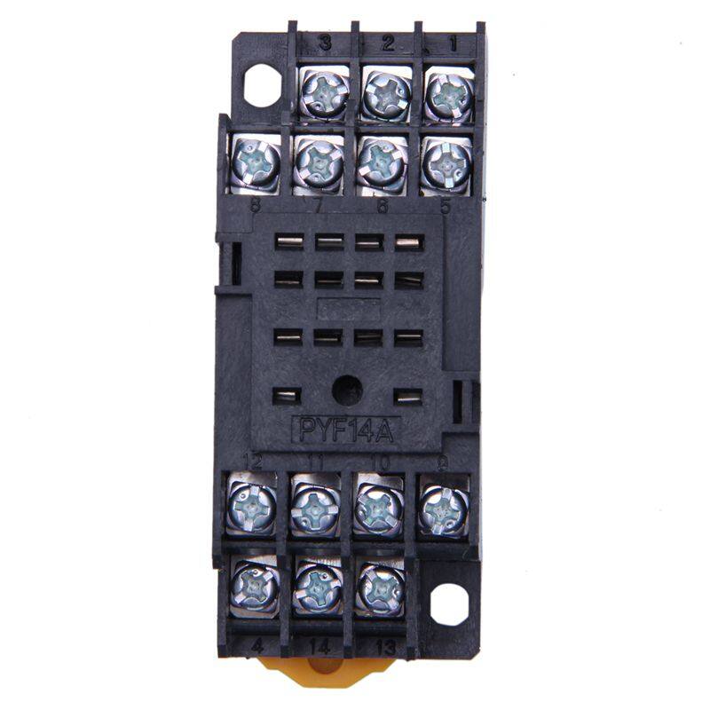PYF14A DIN Rail Power Relay Socket Base 14 Pin for MY4NJ HH54P MY4 - Fast horse Auto - ThaiPick