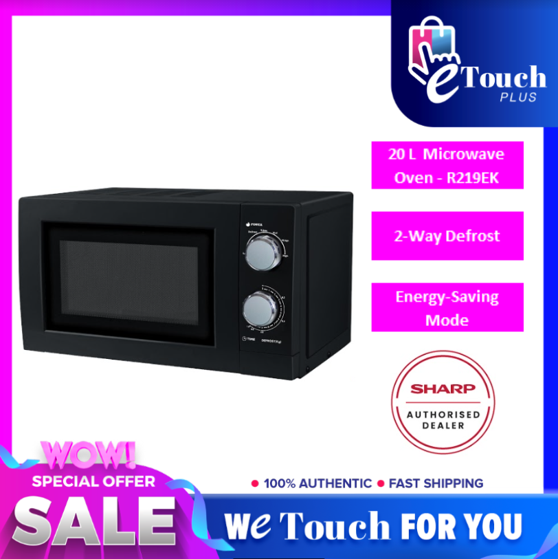 SHARP [ R219EK ] 20Litre Microwave Oven 700W / Sharp 20L 800W Digital ...
