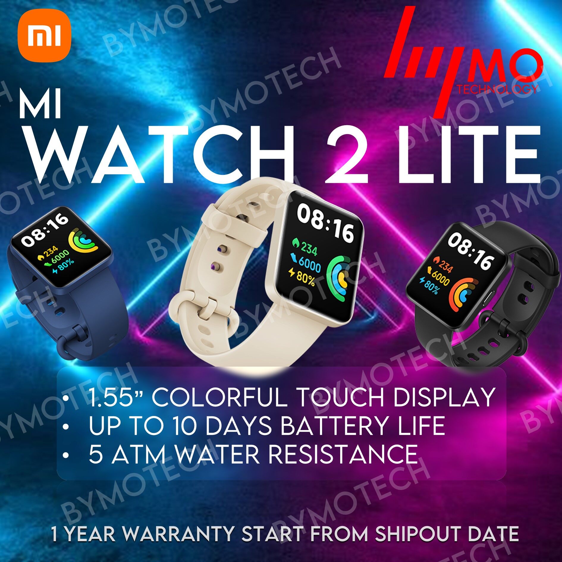 Xiaomi Redmi Watch 2 Lite Price in Malaysia & Specs - RM179 | TechNave