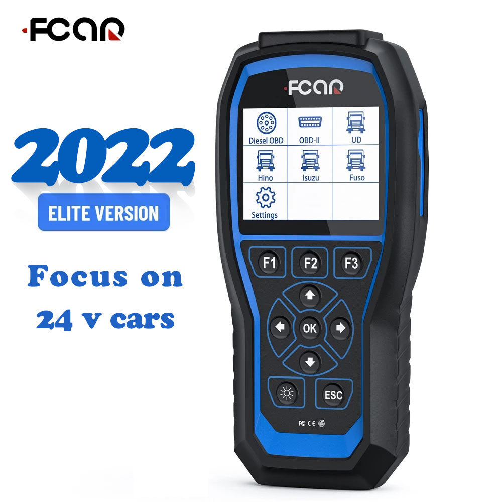 Fcar F506 OBD2 Scanner 24V Trucks for Isuzu /Nissian /Volvo/Hino Fuso ...