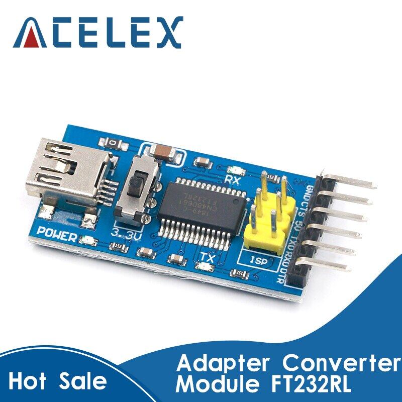 1ชิ้นพื้นฐานเสียหายบอร์ดสำหรับ Arduino FTDI FT232RL USB To TTL Serial ...