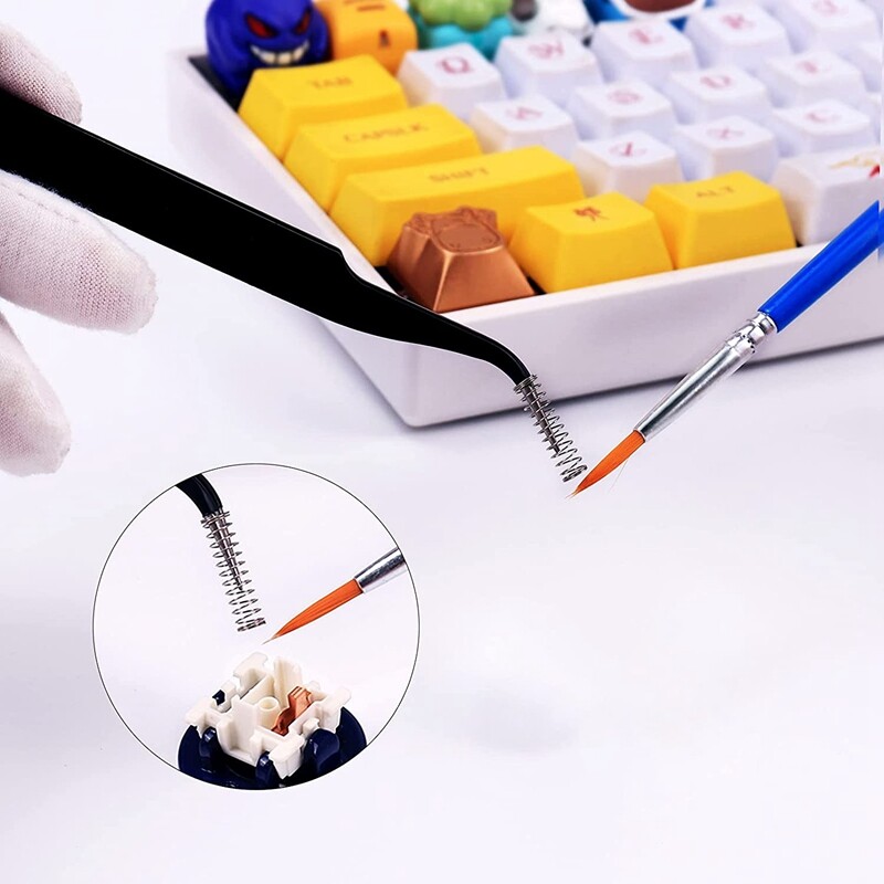 6 PCS Keyboard Lube Kits Keycap Puller Switch Puller Switch Lube Tools ...