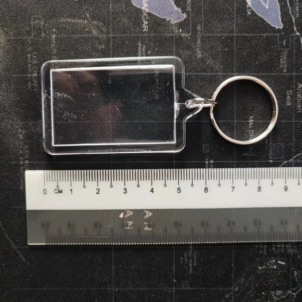 9 Shapes Blank Acrylic Keychain Kosong DIY Photo Transparent Keychain ...
