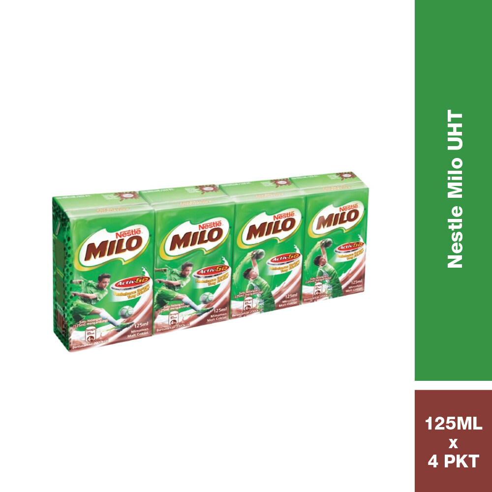 MILO UHT 125ML x 4* (READY TO DRINK) | Lazada