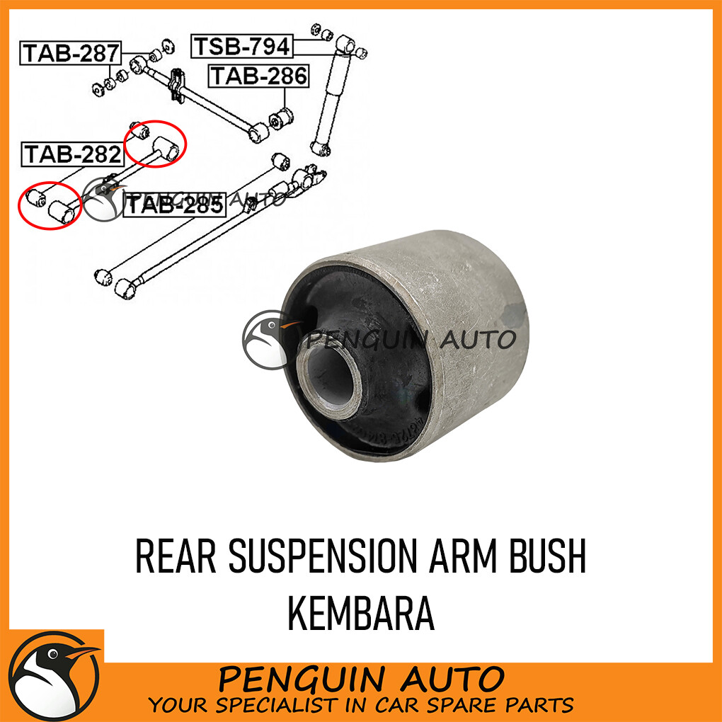 PERODUA KEMBARA REAR SUSPENSION ARM BUSH IRON 48725-87402 | Lazada