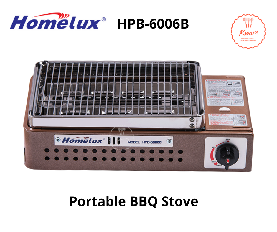 Homelux Portable Cassette Grill Infrared Camping Butane Gas Stove HPB ...