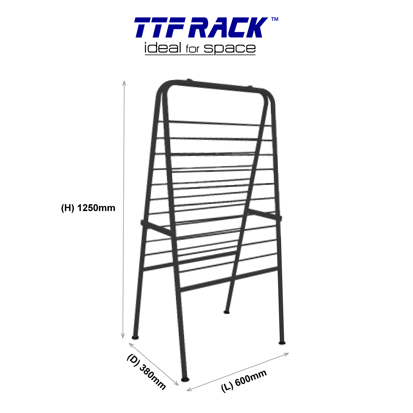 TTF Rack™ (AWPS) A-Wrapping Paper Stand With Solid Steel Black Colour ...