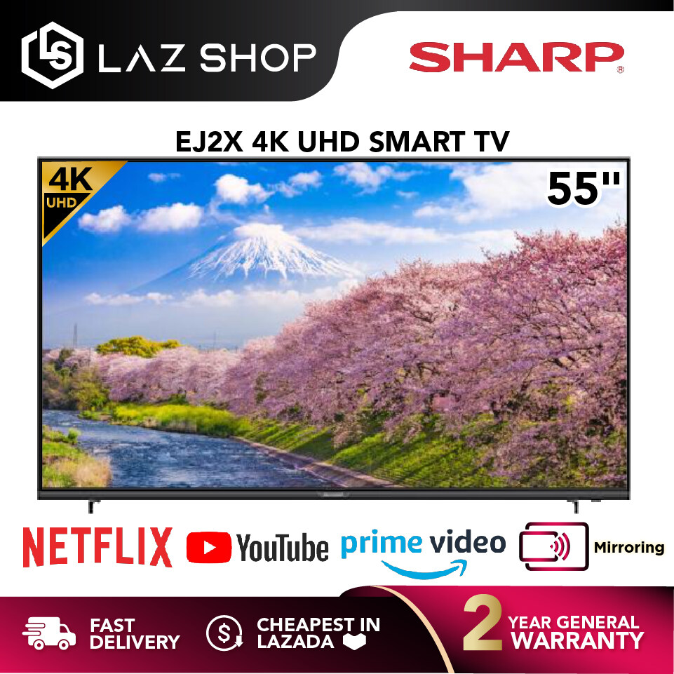 Sharp 55 Inch 4K UHD Smart TV 4TC55EJ2X | Netflix Youtube HDR | Web ...