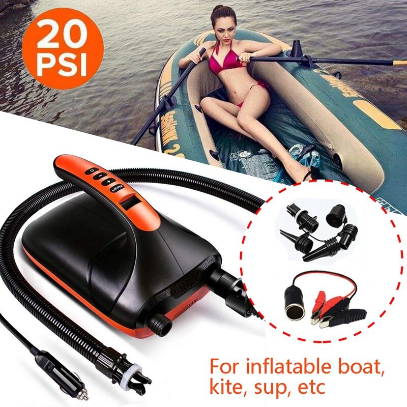 MANNER 20PSI SUP-Electric Inflatable Air Pump 12V Inflatable Deflated ...