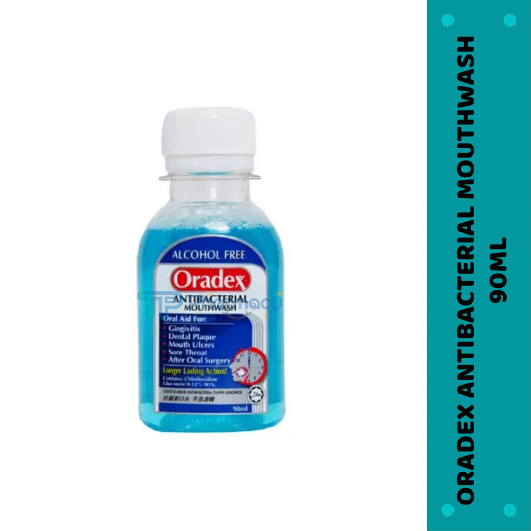 ORADEX ANTIBACTERIAL MOUTHWASH 90ML | Lazada