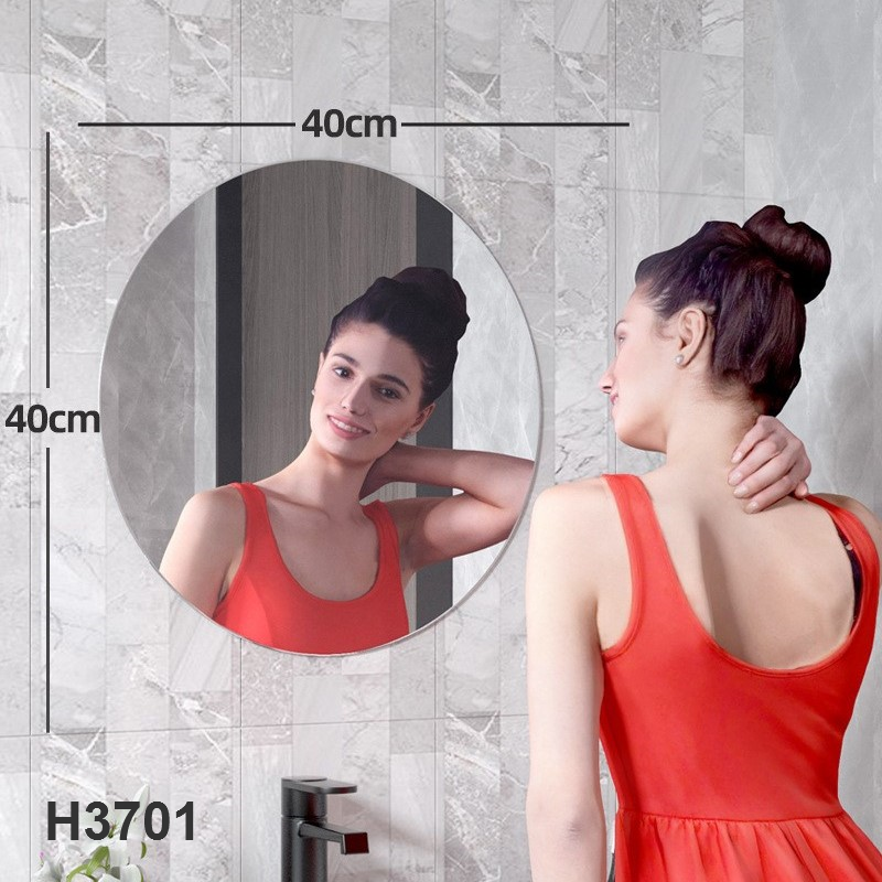 Soft mirror sticker wall HD self adhesive acrylic toilet cabinet door ...