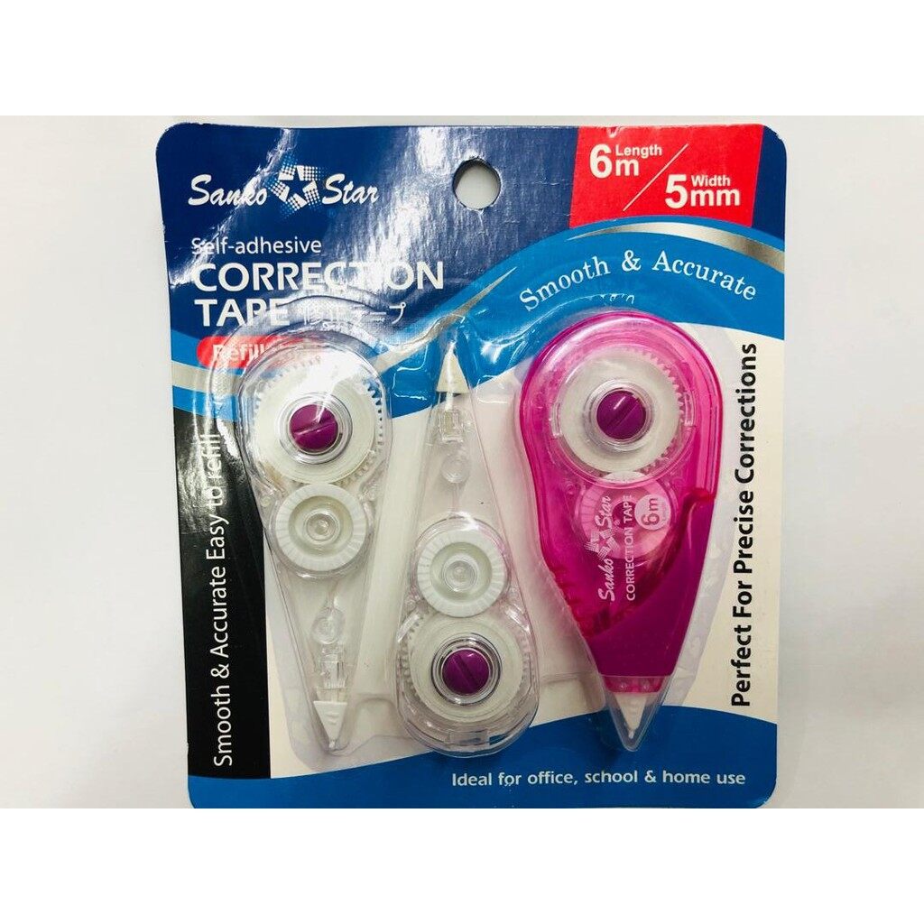 Sanko Star correction tape SKS-822 6m x 5mm | Lazada