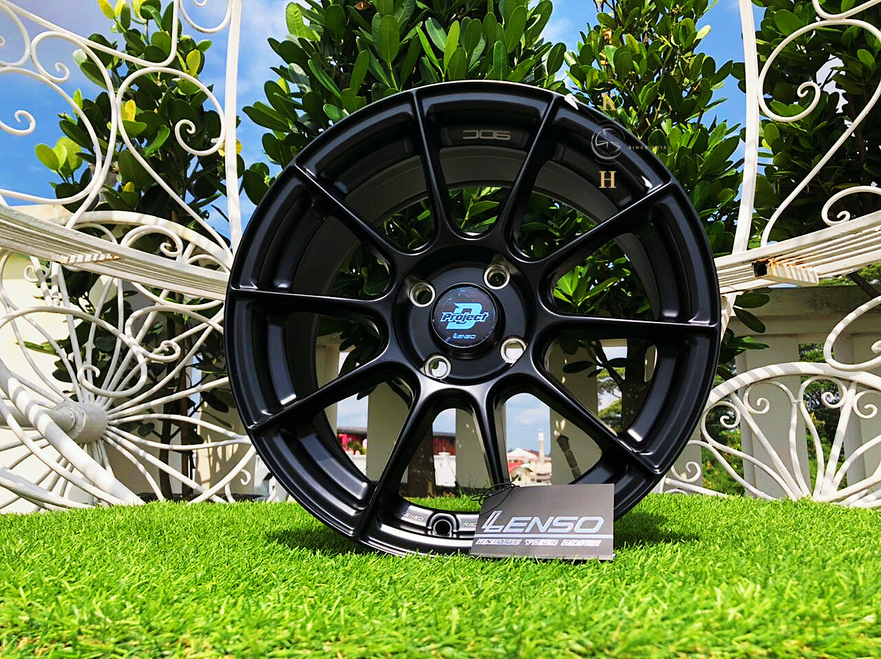ORIGINAL LENSO Project-D Climax Sport Rim 15x7.0J 4x100 ET33 CB73/65 - Made from Thailand ...