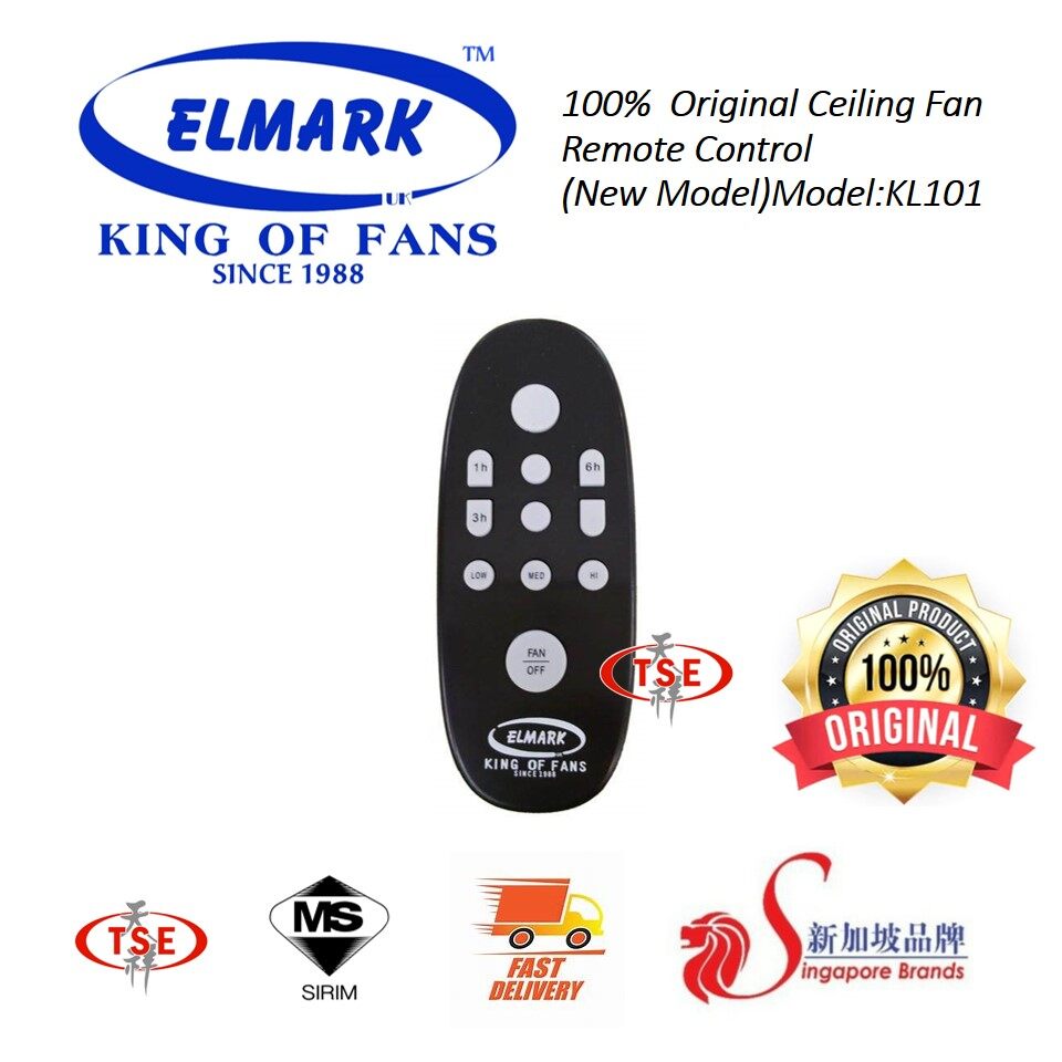 Elmark 100% Original New Model Ceiling Fan Remote Control | Lazada