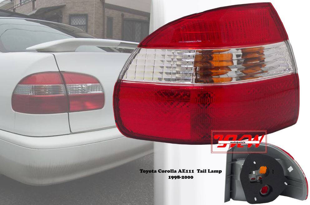 Toyota Corolla AE111 Sedan 1998-2000 Rear Tail Lamp Light Lamp Lampu ...