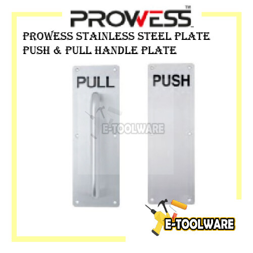 Prowess Stainless Steel Plate Push & Pull Handle Plate | Lazada