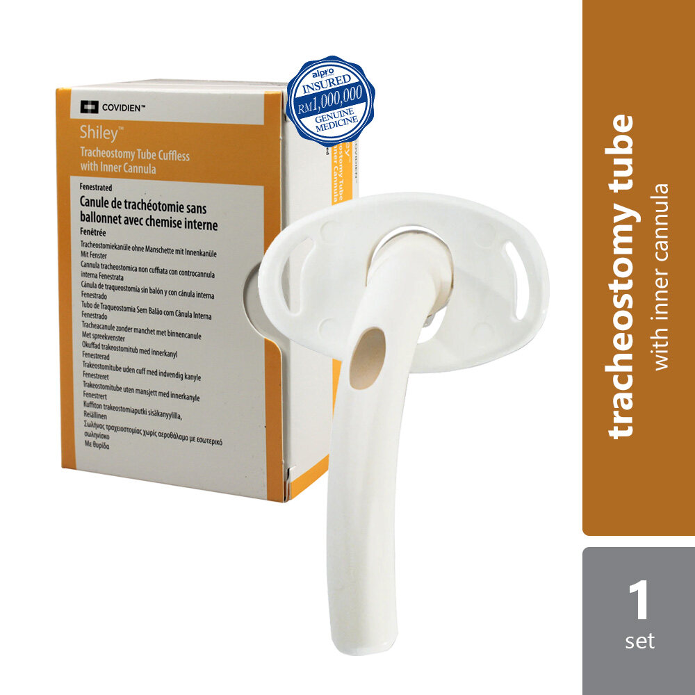 Alpro Pharmacy Shiley Size 6 Tracheostomy Tube, Cuffless Fenestrated ...