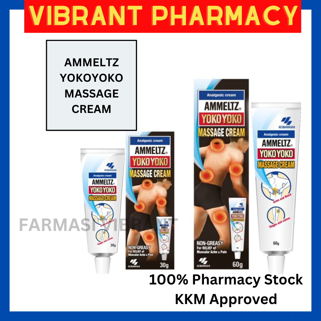 AMMELTZ YOKO YOKO MASSAGE CREAM 30G/60G NON-GREASY EXP 05/25 | Lazada