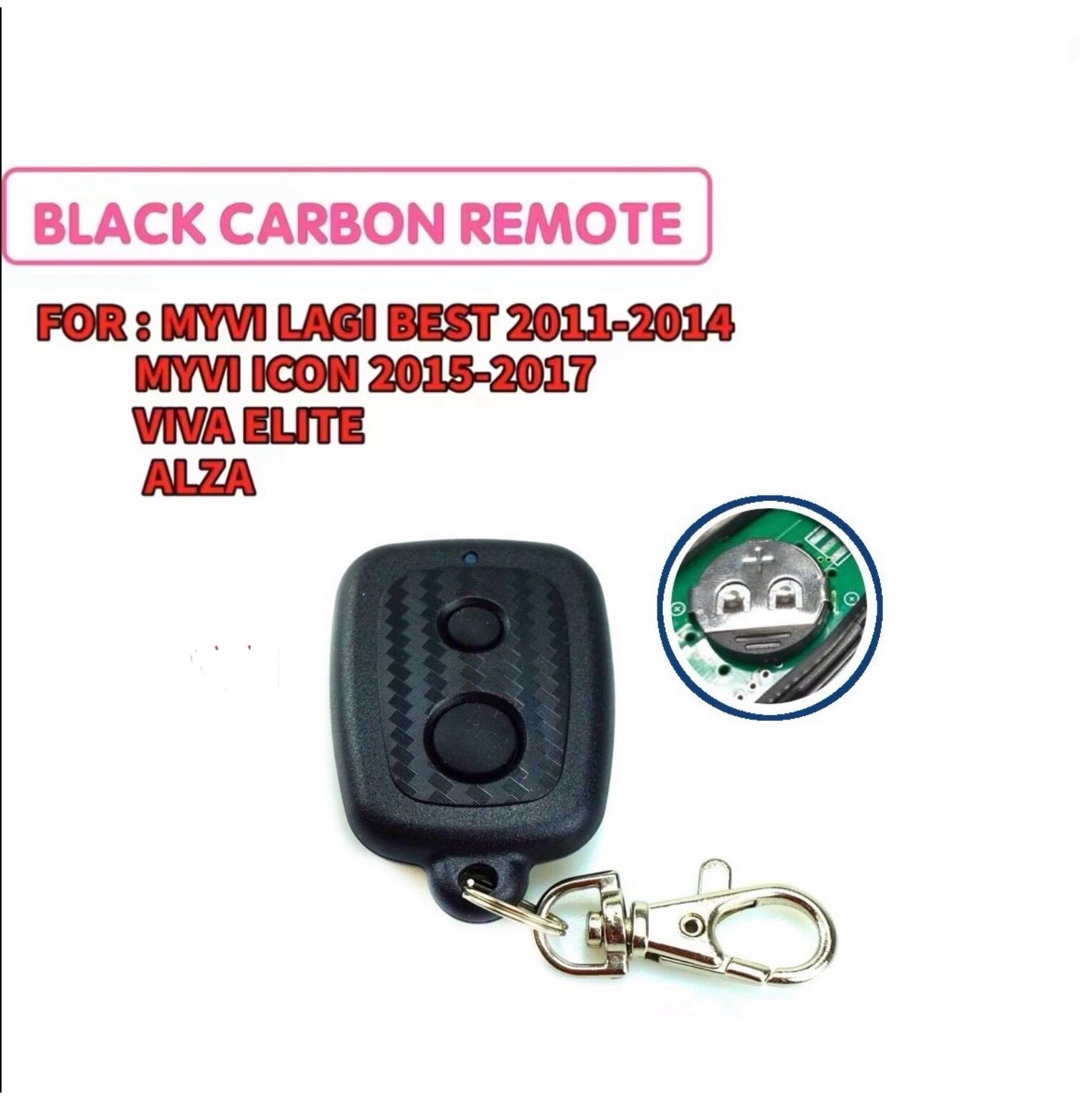 (FREE BATTERY) Perodua Alza Myvi Kancil Kelisa Kenari Viva alarm remote ...