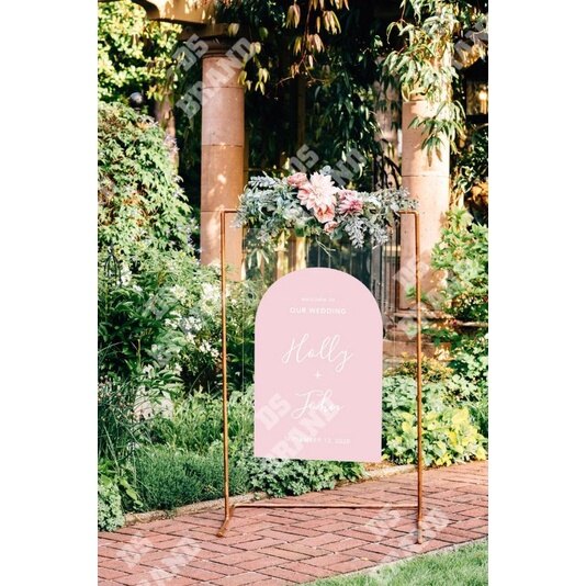 Acrylic Blank Wedding Welcome Board Sign, Papan Kosong Kahwin Arch ...