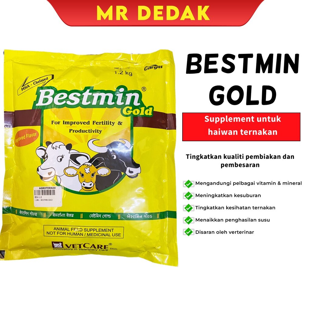 Bestmin Gold Vitamin Premium Untuk Ternakan (Membantu Meningkatkan ...