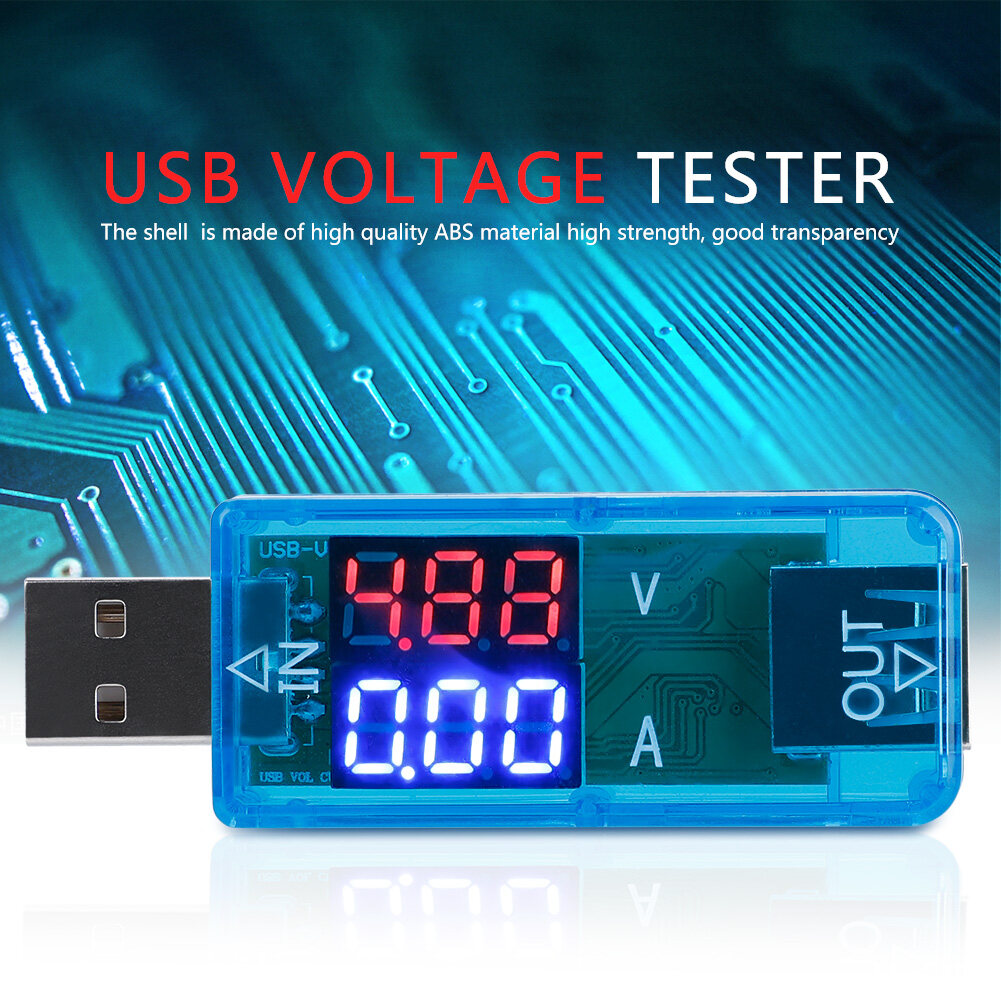 USB Color LCD Voltmeter Ammeter Current Meter Multimeter Charger USB ...
