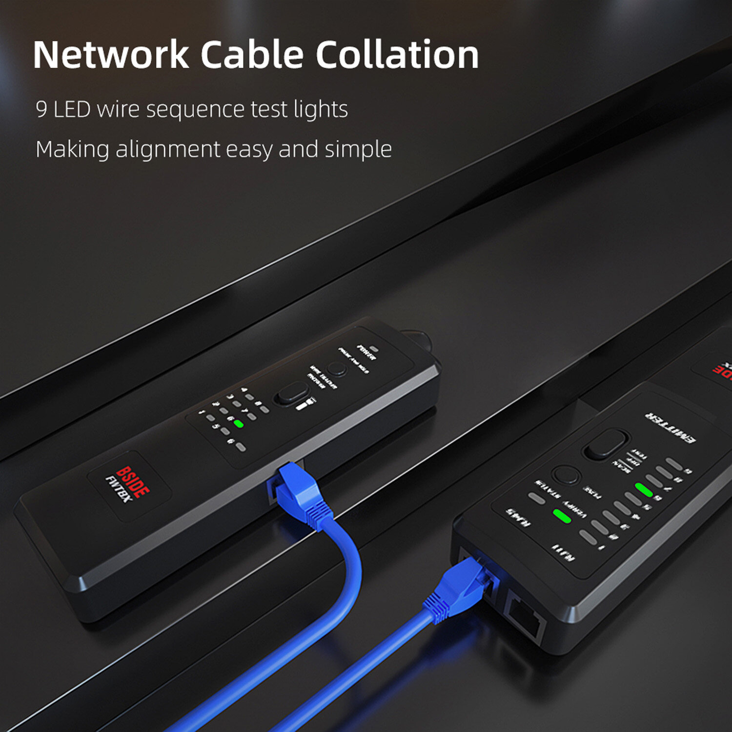BSIDE-FWT8X Multi-Functional Wire Tracker RJ11 RJ45 Ethernet LAN Cable ...