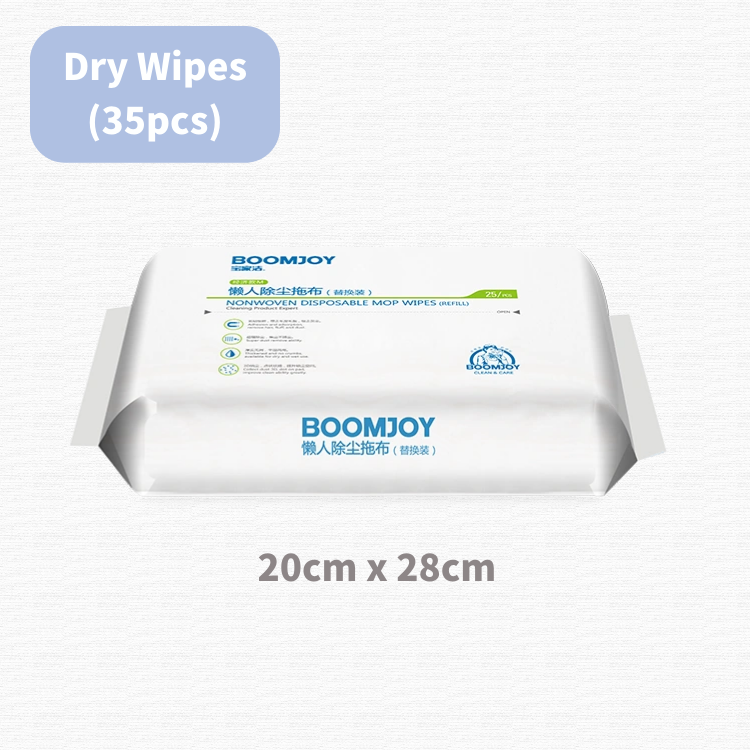 BOOMJOY Broom With Dry Wipes & Wet Wipes/ Electrostatic Broom/ Sweeper ...