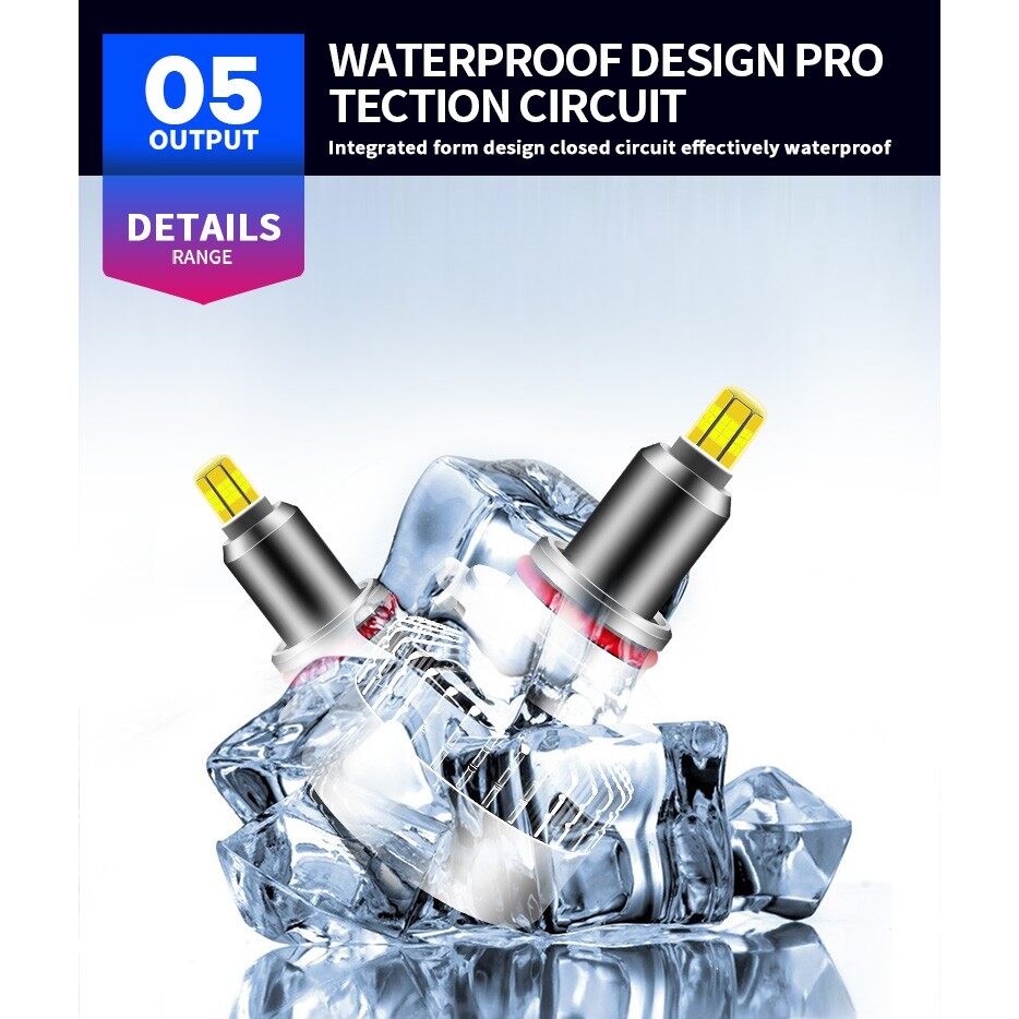 6 ใบหน้าLEDไฟหน้ารถ 20000LMอัตโนมัติLED C An BUS 360 องศาแสงไฟหน้าH4 H1 H7 H8 H9 H11 H16 9005 ...